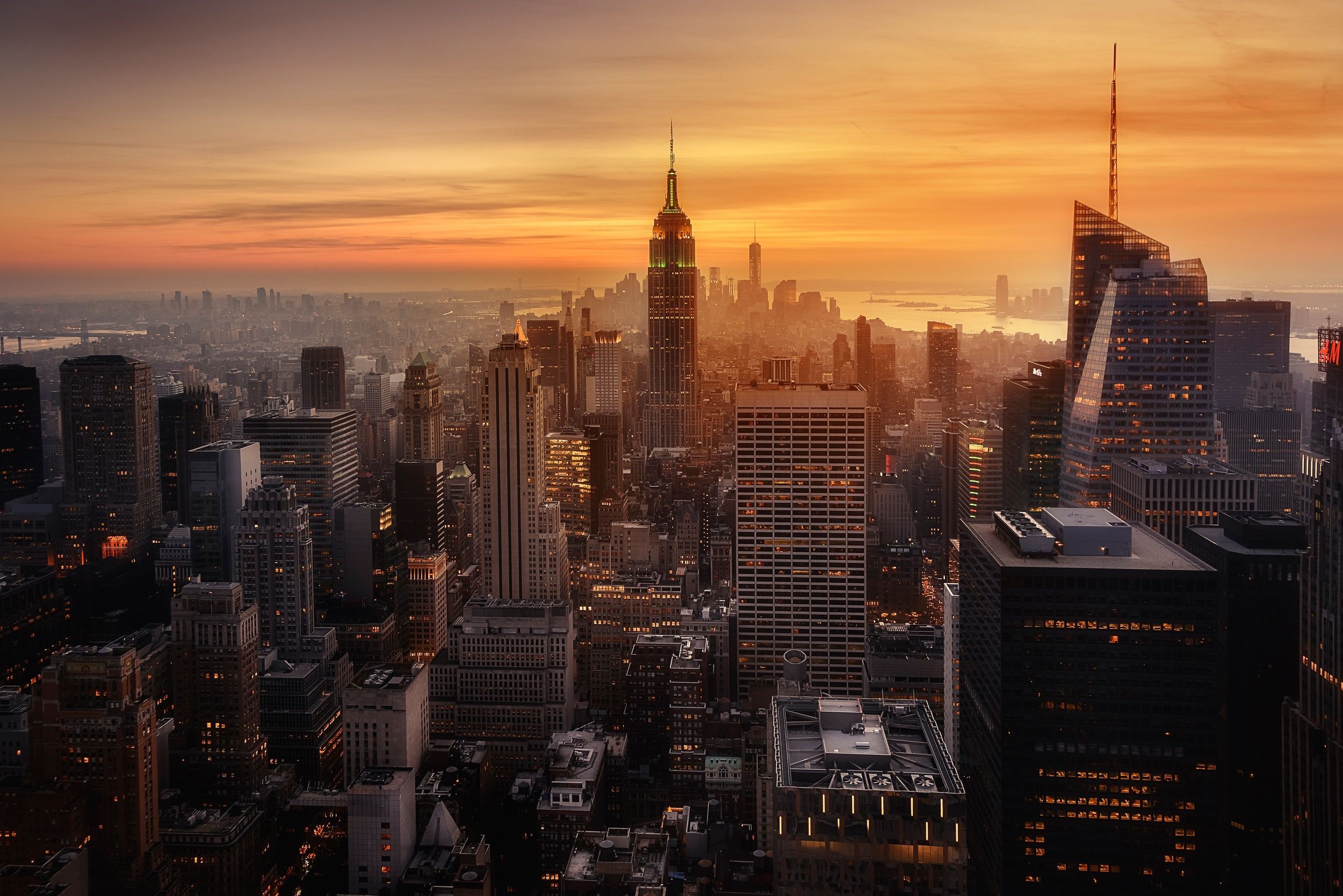 NYC Sunset Wallpapers - Top Free NYC Sunset Backgrounds - WallpaperAccess