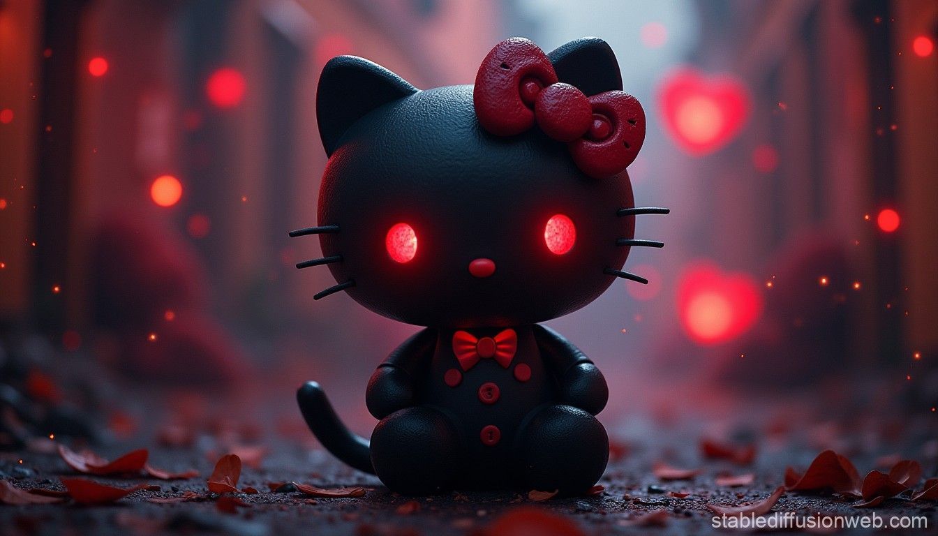 Dark Hello Kitty Wallpapers - Top Free Dark Hello Kitty Backgrounds - WallpaperAccess
