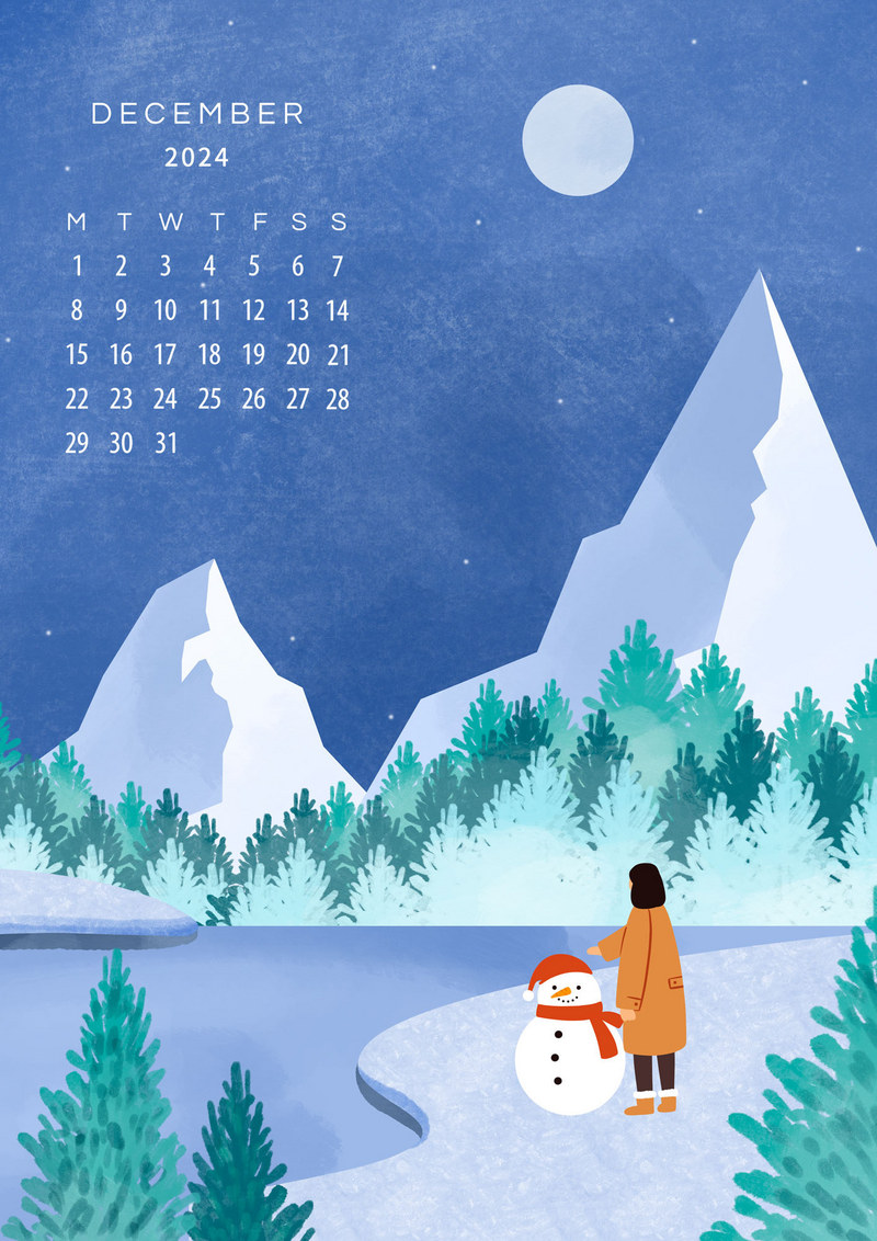 December 2024 Calendar Wallpapers - Top Free December 2024 Calendar ...