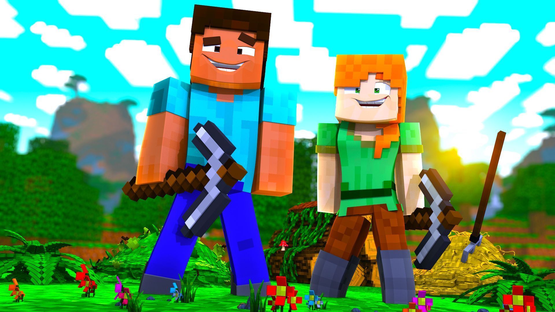Minecraft Steve and Alex Wallpapers - Top Free Minecraft Steve and Alex Backgrounds ...