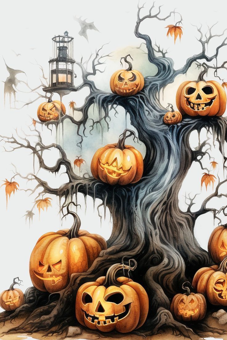 HALLOWEEN TREE Wallpapers - Top Free HALLOWEEN TREE Backgrounds ...