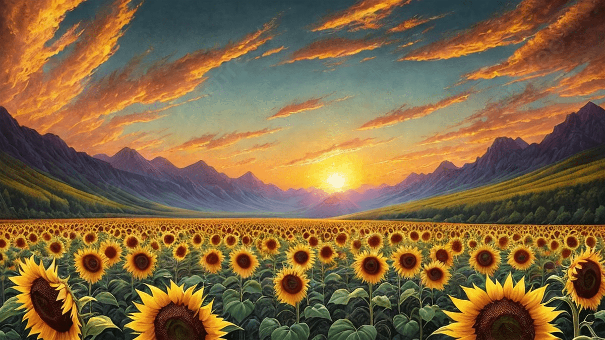 Sunflower Landscape Wallpapers - Top Free Sunflower Landscape ...