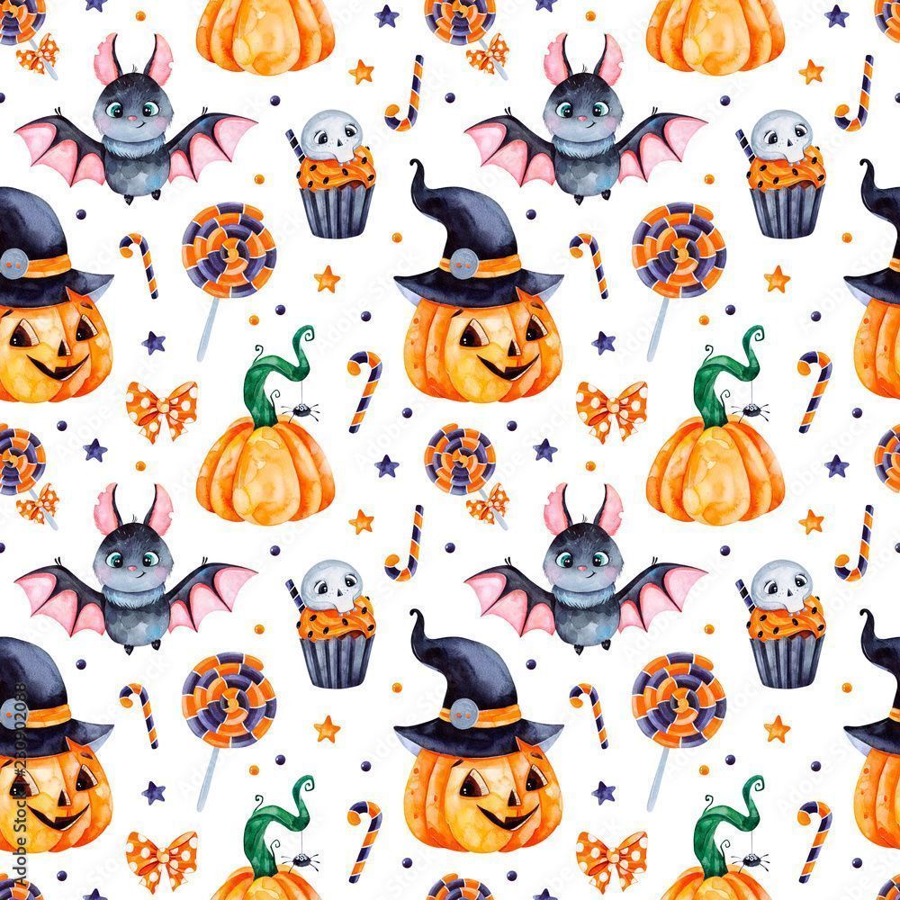 Watercolor Halloween Wallpapers - Top Free Watercolor Halloween ...