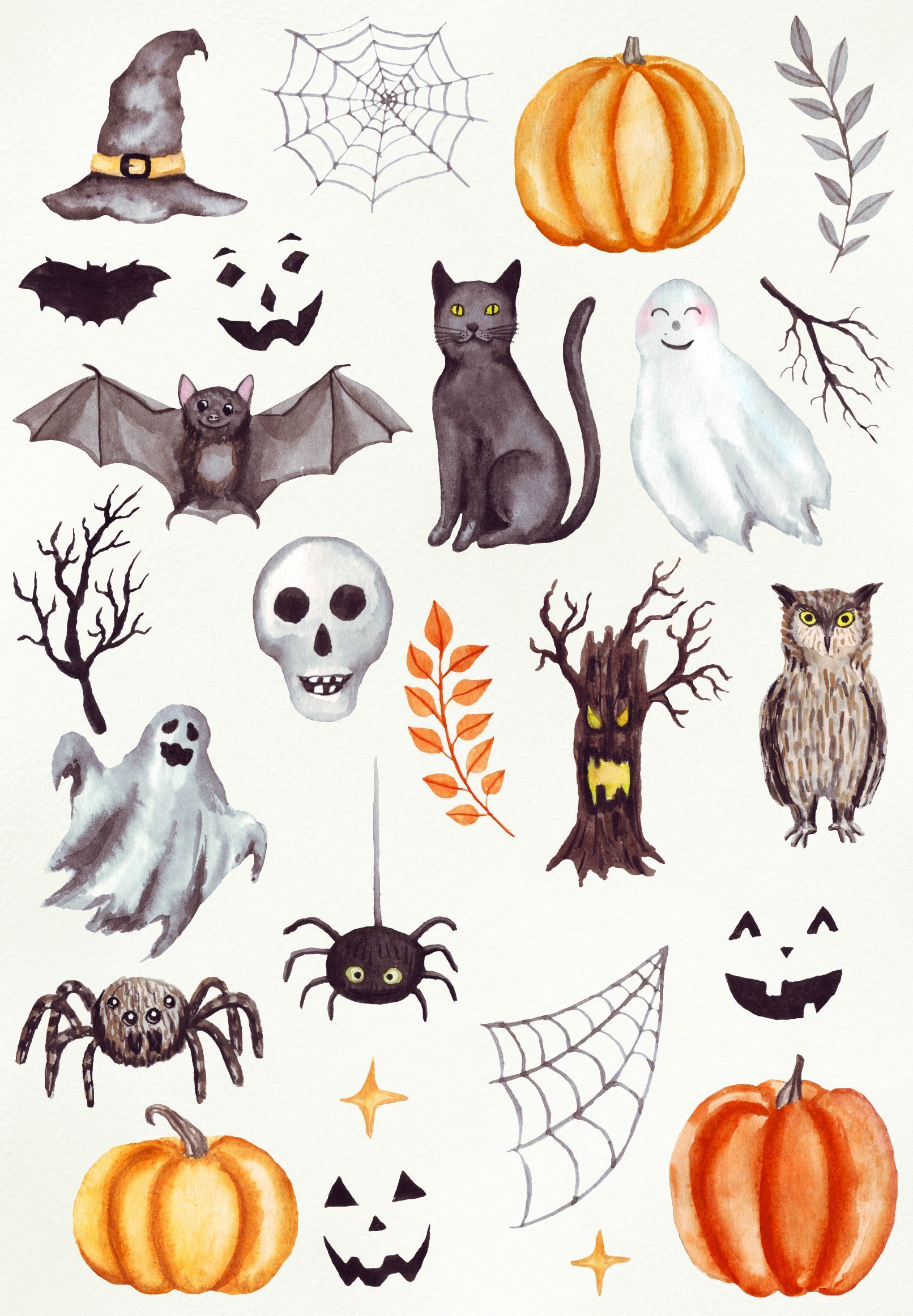 Watercolor Halloween Wallpapers - Top Free Watercolor Halloween ...