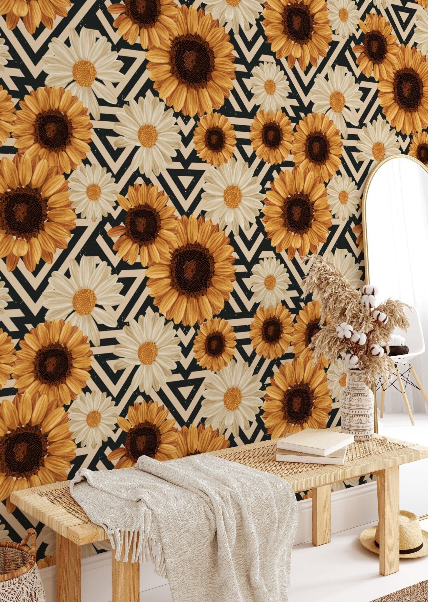 Geometric Sunflower Wallpapers - Top Free Geometric Sunflower ...