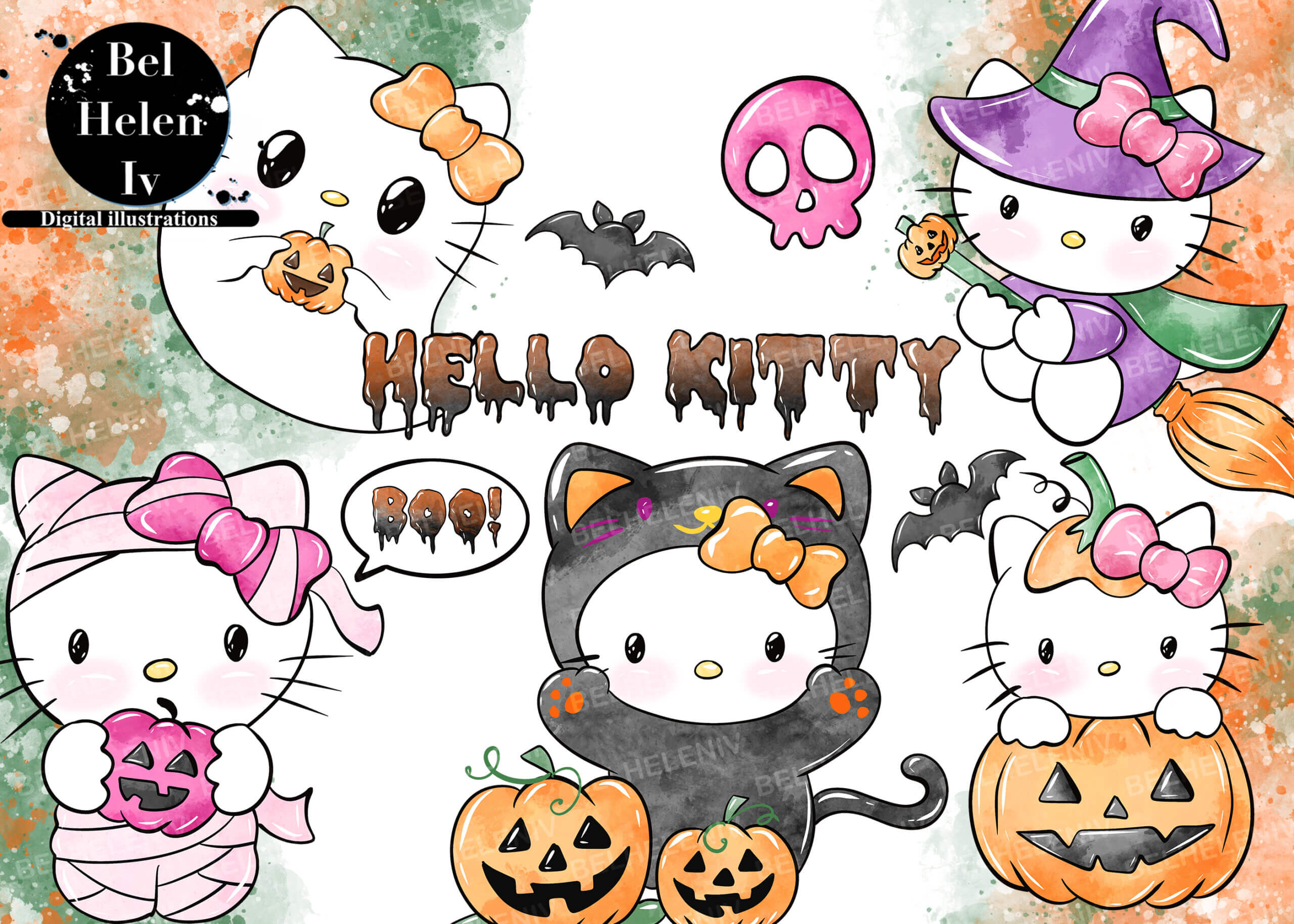 Hello Kitty and Friends Halloween Wallpapers - Top Free Hello Kitty and ...
