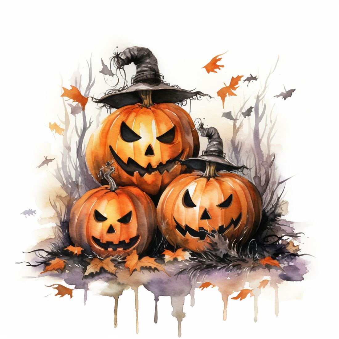 Watercolor Halloween Wallpapers - Top Free Watercolor Halloween ...
