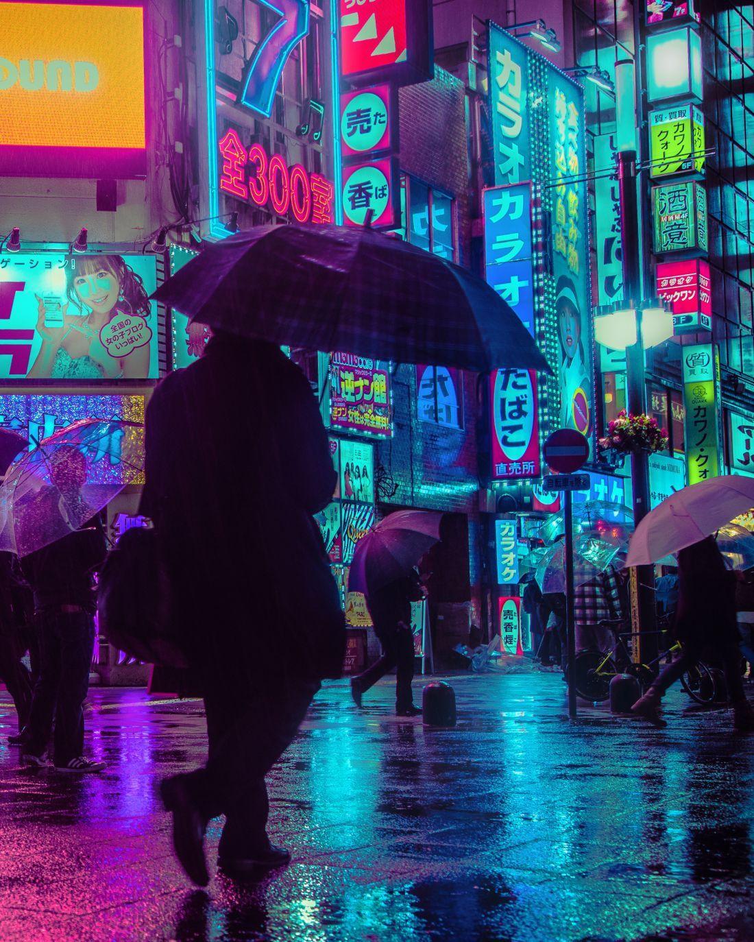 Rainy Tokyo Wallpapers - Top Free Rainy Tokyo Backgrounds - WallpaperAccess