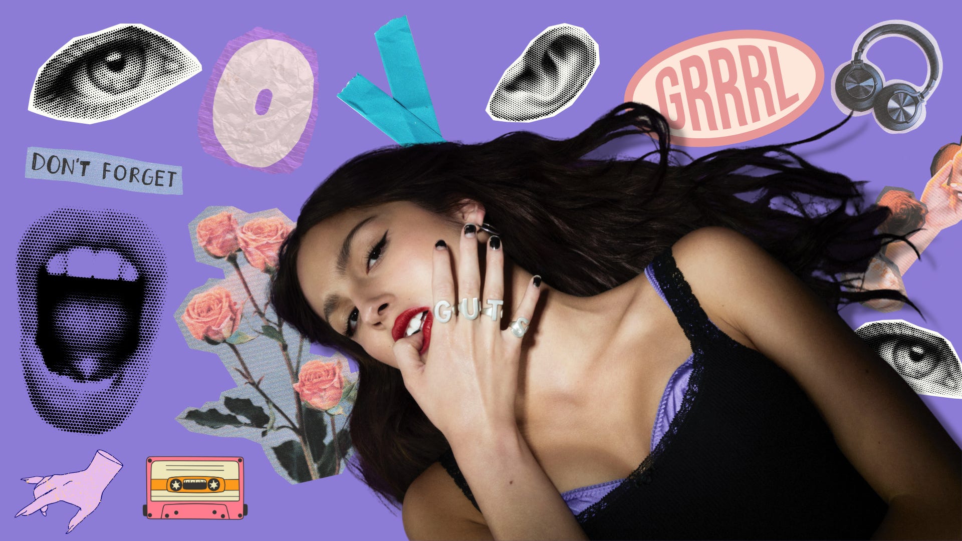 Olivia Rodrigo Collage Wallpapers Top Free Olivia Rodrigo Collage