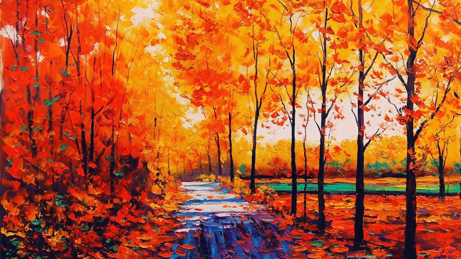 Fall Watercolor Desktop Wallpapers - Top Free Fall Watercolor Desktop ...
