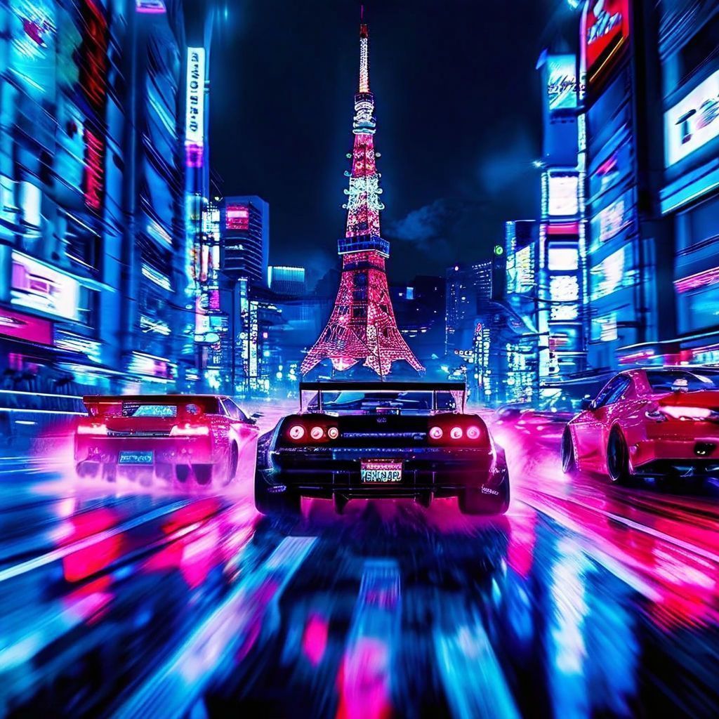 Neon Drift Wallpapers - Top Free Neon Drift Backgrounds - WallpaperAccess
