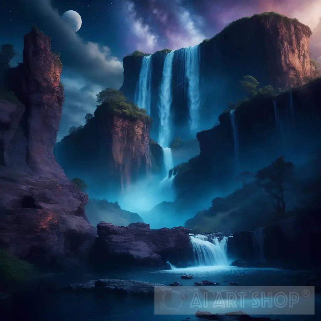 Fantasy Waterfall Wallpapers - Top Free Fantasy Waterfall Backgrounds ...