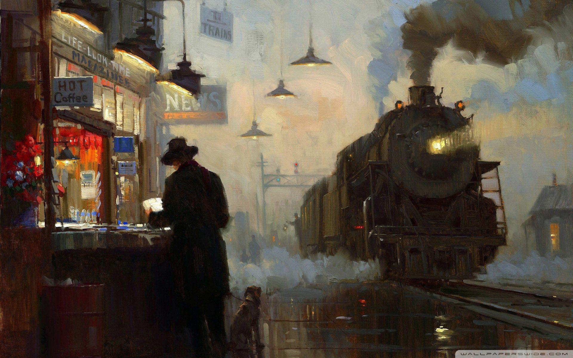 Old Train Station Wallpapers - Top Free Old Train Station Backgrounds ...