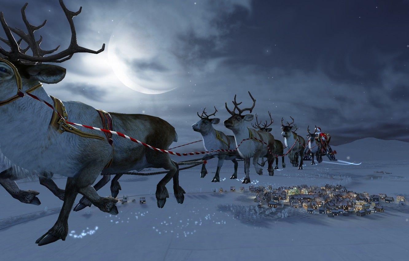 Christmas Moon Wallpapers - Top Free Christmas Moon Backgrounds ...