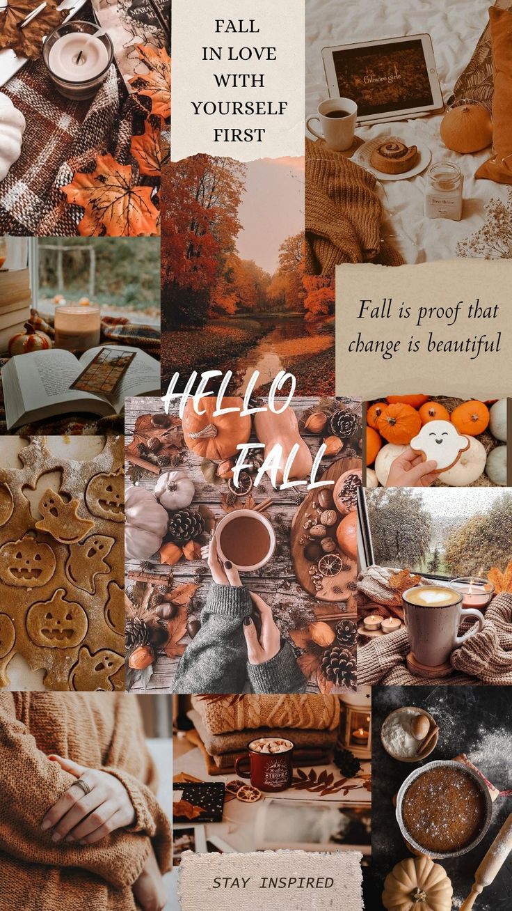 Aesthetic Fall Collage Wallpapers - Top Free Aesthetic Fall Collage ...