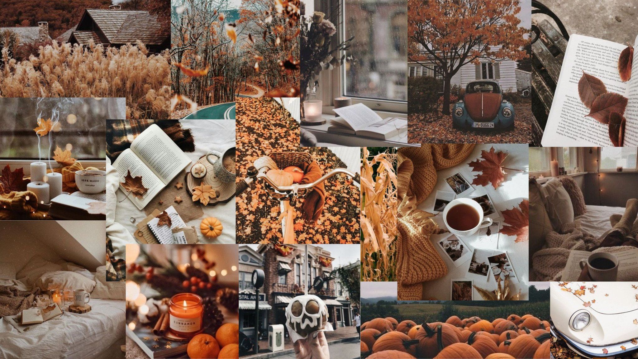 Aesthetic Fall Collage Wallpapers - Top Free Aesthetic Fall Collage ...