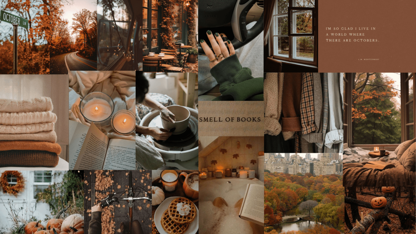 Aesthetic Fall Collage Wallpapers - Top Free Aesthetic Fall Collage ...