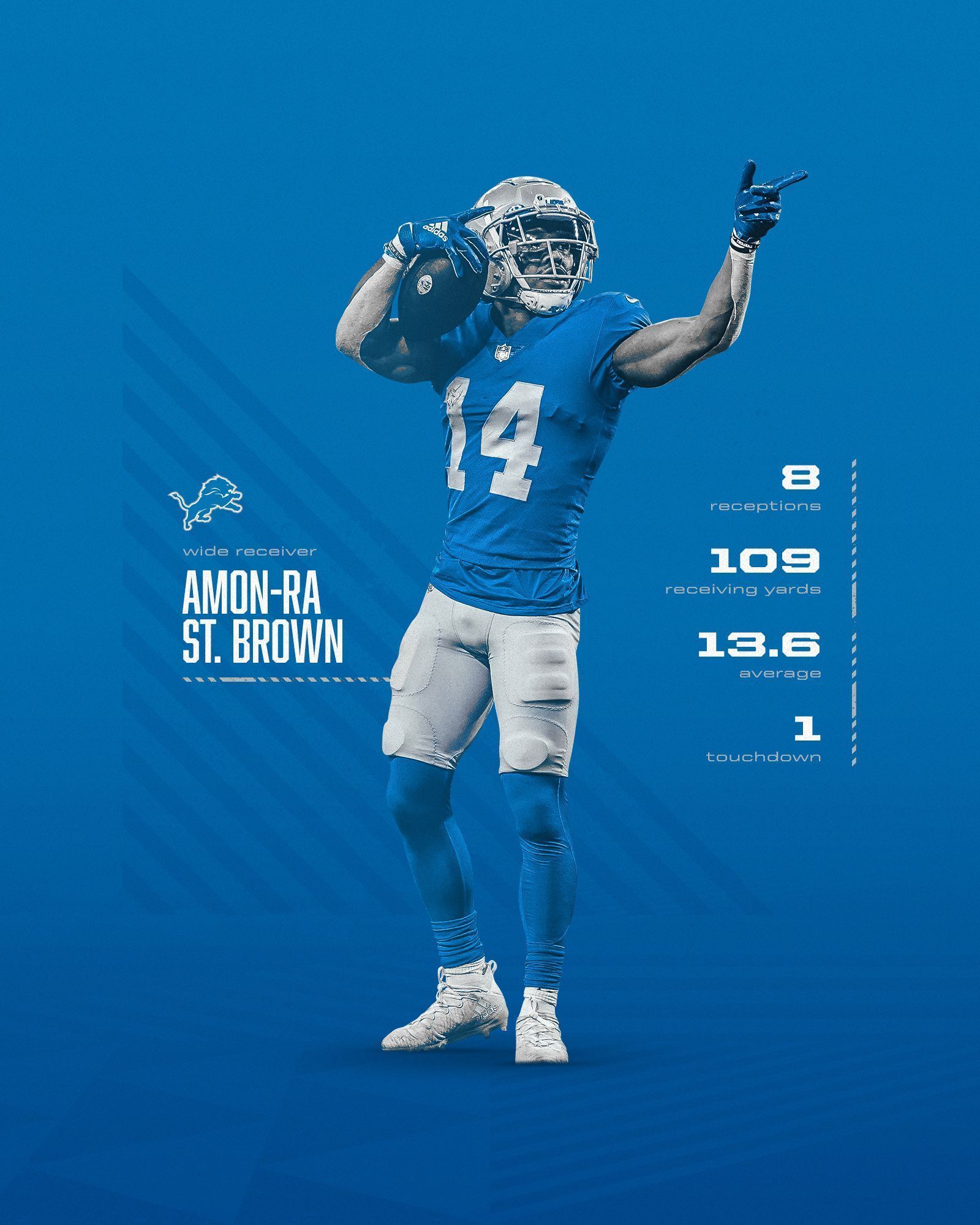 Amon Ra St. Brown Wallpapers - Top Free Amon Ra St. Brown Backgrounds - WallpaperAccess