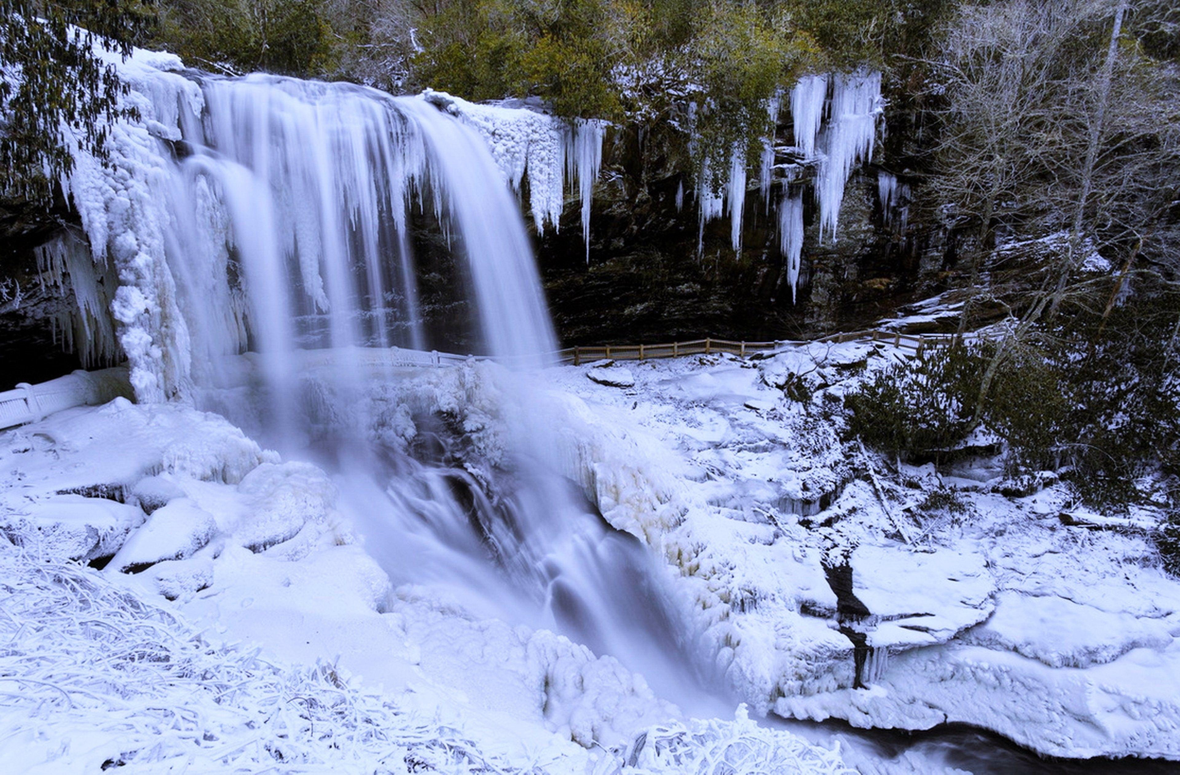 Winter Waterfall Wallpapers - Top Free Winter Waterfall Backgrounds ...