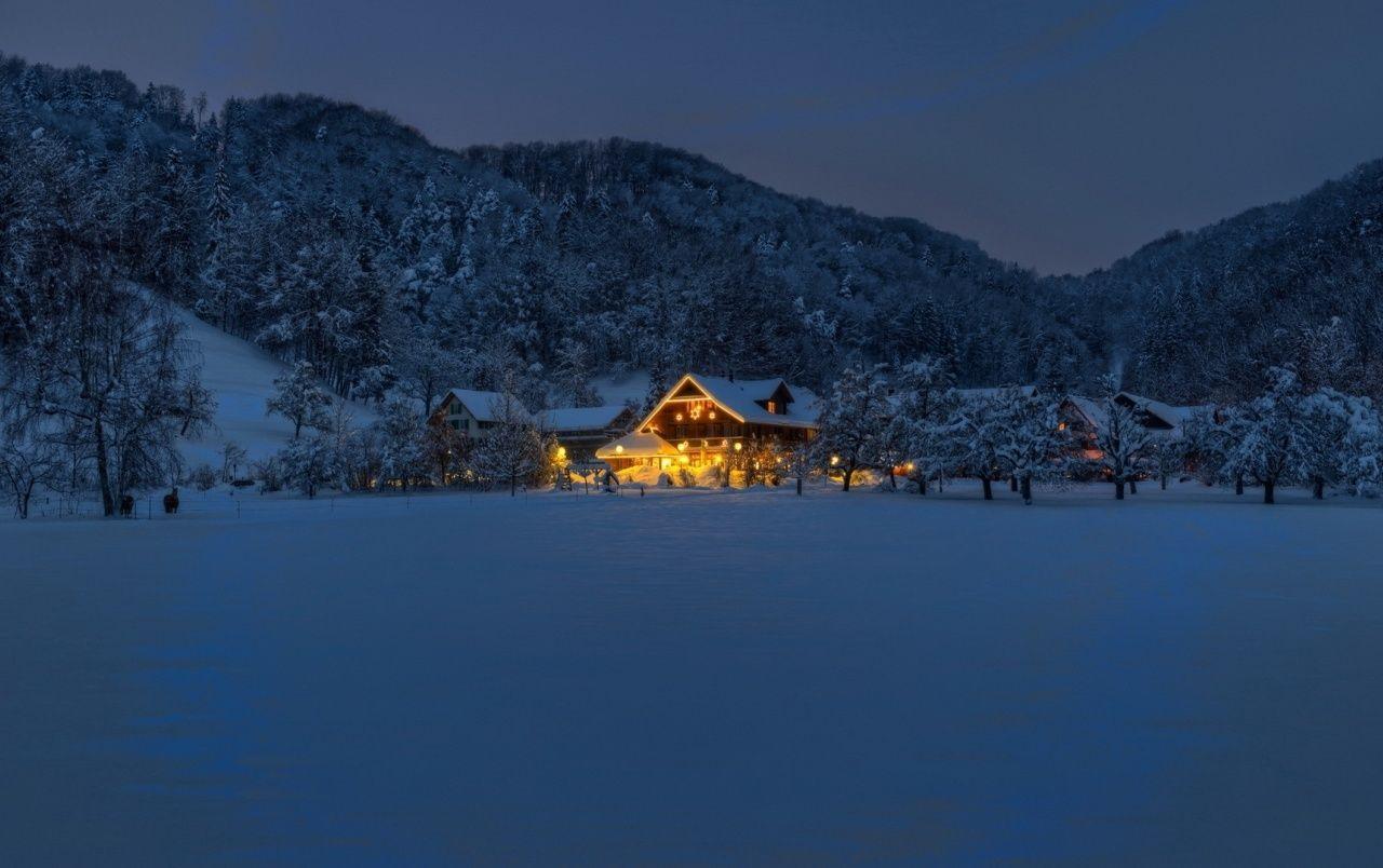 Snow Forest Night Wallpapers - Top Free Snow Forest Night Backgrounds ...