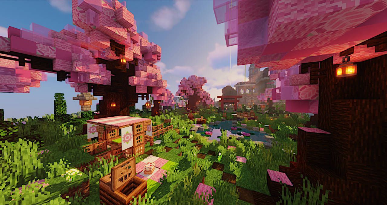 Cherry Blossom Minecraft Wallpapers - Top Free Cherry Blossom Minecraft ...