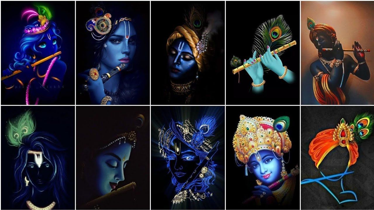 Lord Krishna Dark Wallpapers - Top Free Lord Krishna Dark Backgrounds ...