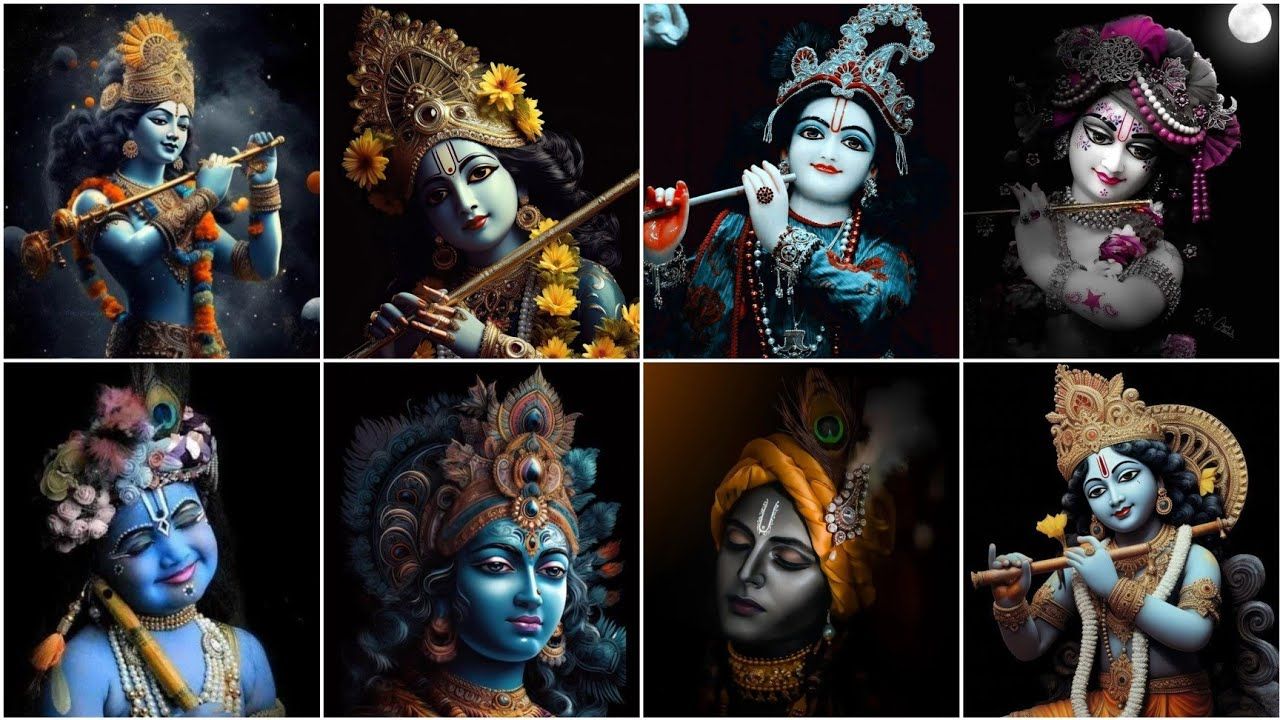 Lord Krishna Dark Wallpapers - Top Free Lord Krishna Dark Backgrounds ...