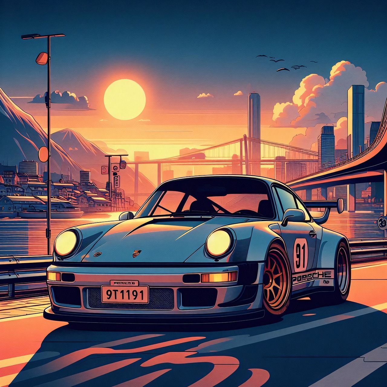 Porsche Cartoon Wallpapers - Top Free Porsche Cartoon Backgrounds ...