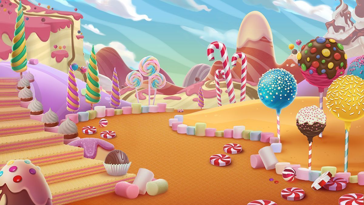 Candy World Wallpapers - Top Free Candy World Backgrounds - WallpaperAccess