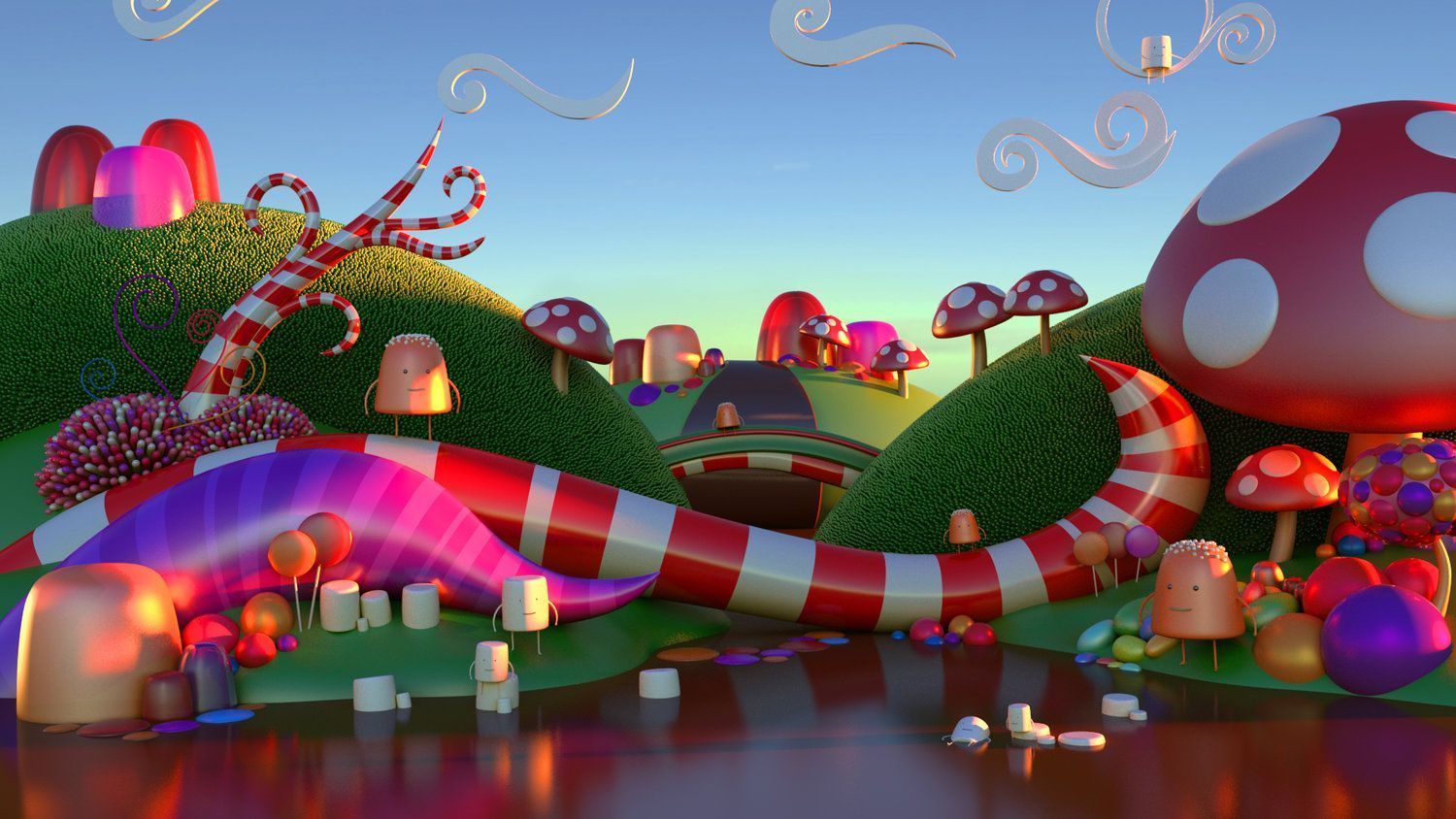 Candy World Wallpapers - Top Free Candy World Backgrounds - WallpaperAccess