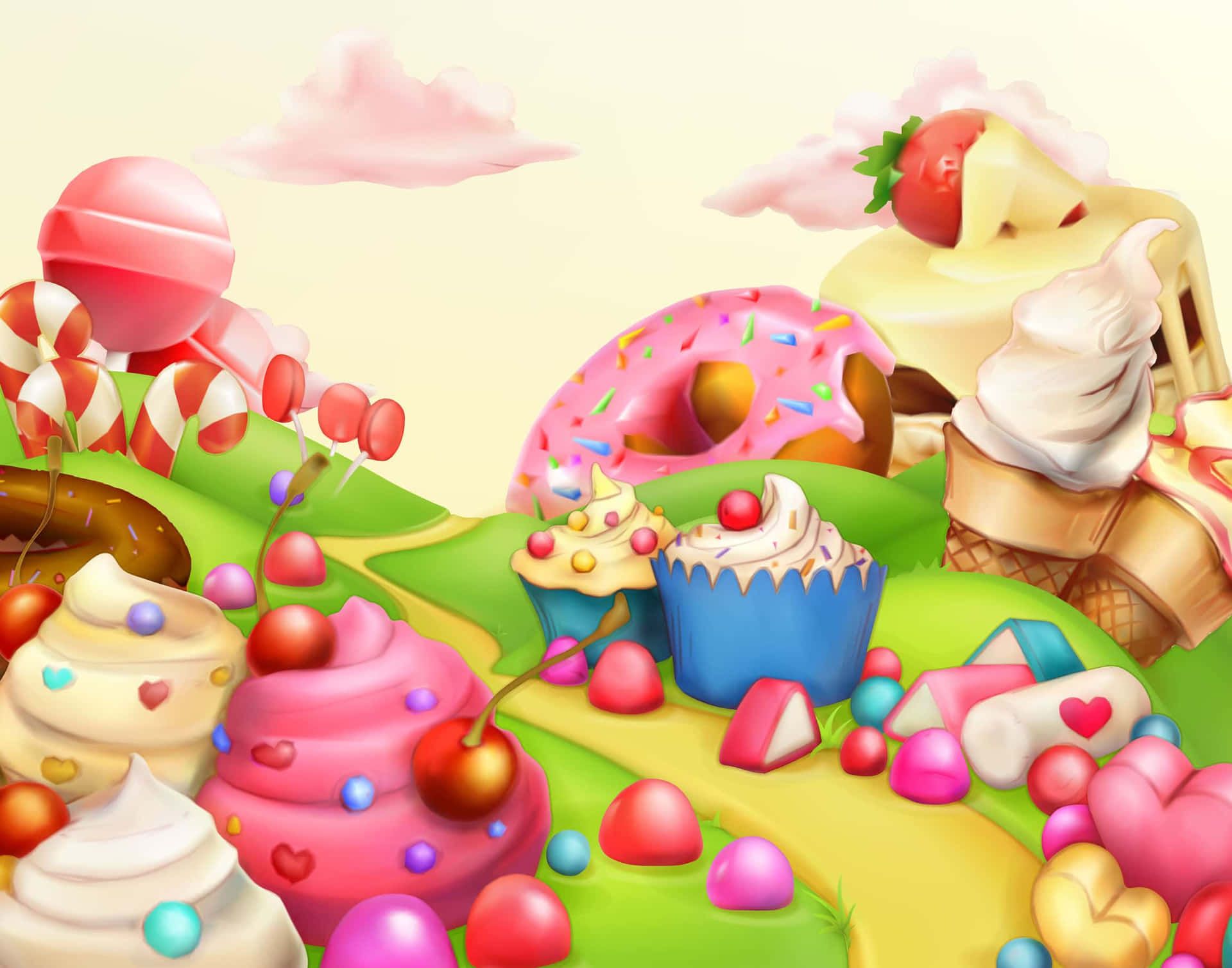 Candy World Wallpapers - Top Free Candy World Backgrounds - WallpaperAccess
