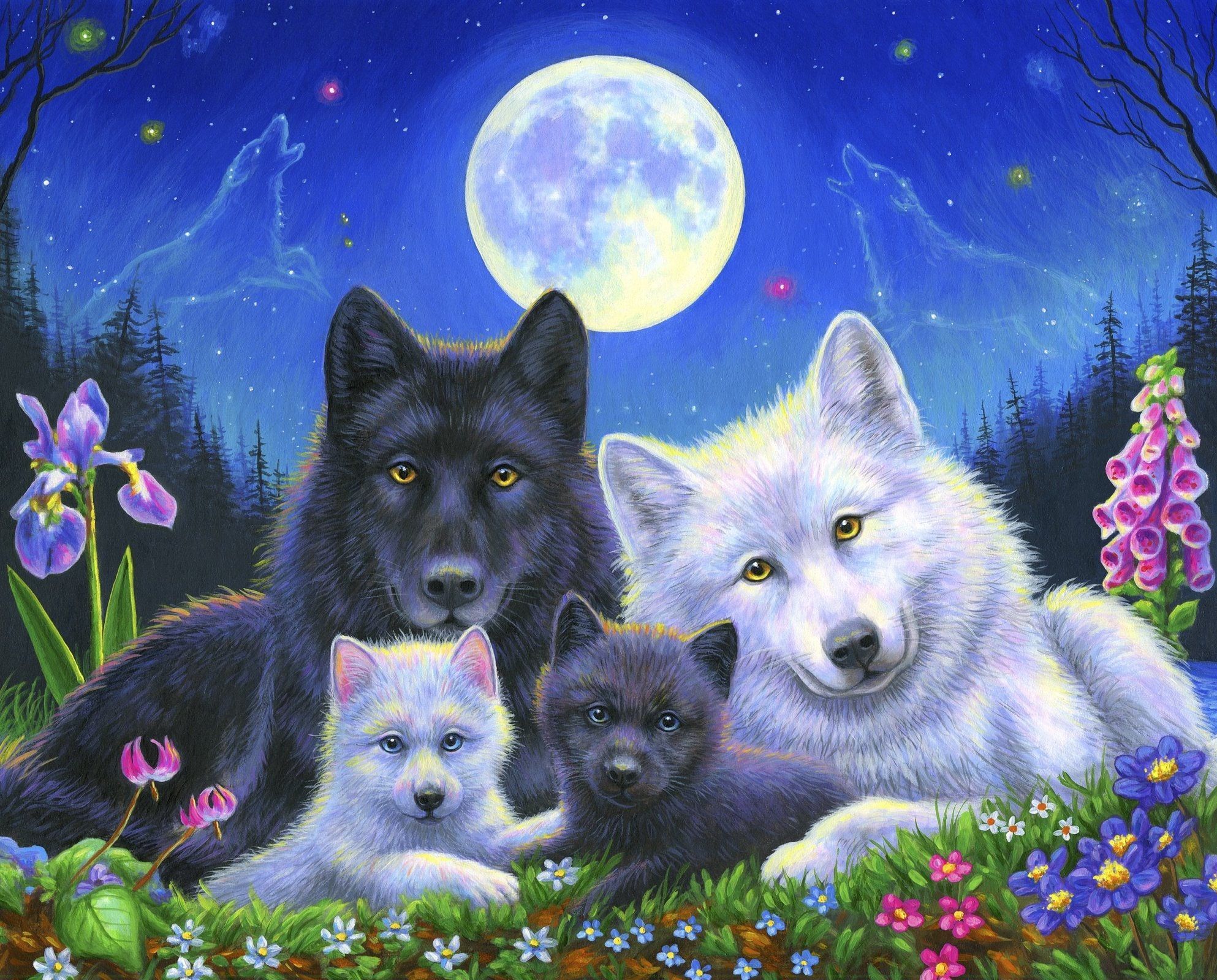 Wolf Family Wallpapers - Top Free Wolf Family Backgrounds - WallpaperAccess