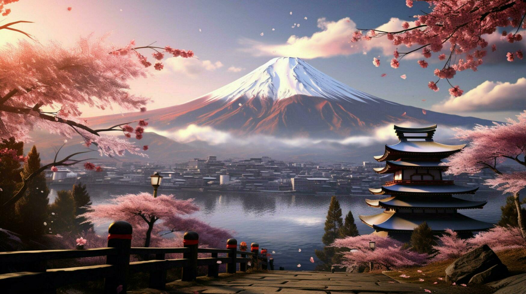 Mount Fuji Art Wallpapers - Top Free Mount Fuji Art Backgrounds - WallpaperAccess