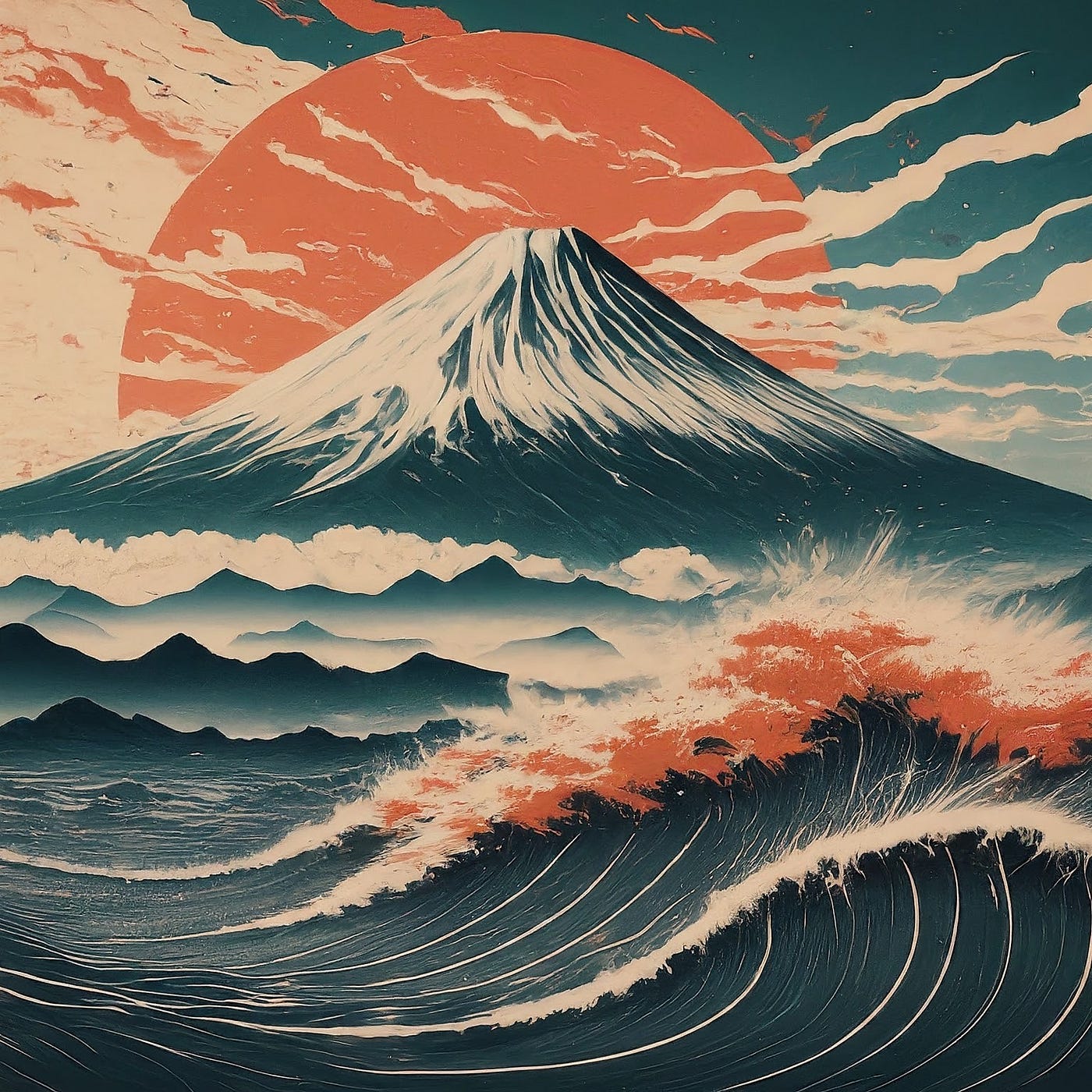 Mount Fuji Art Wallpapers - Top Free Mount Fuji Art Backgrounds - WallpaperAccess