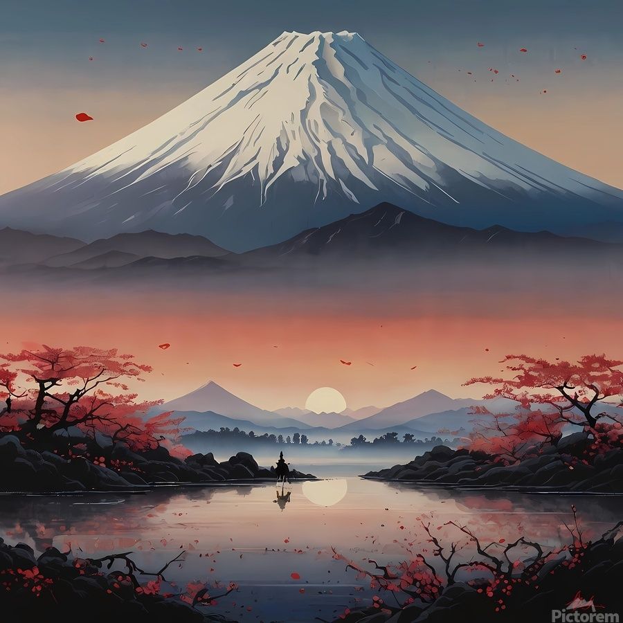 Mount Fuji Art Wallpapers - Top Free Mount Fuji Art Backgrounds - WallpaperAccess