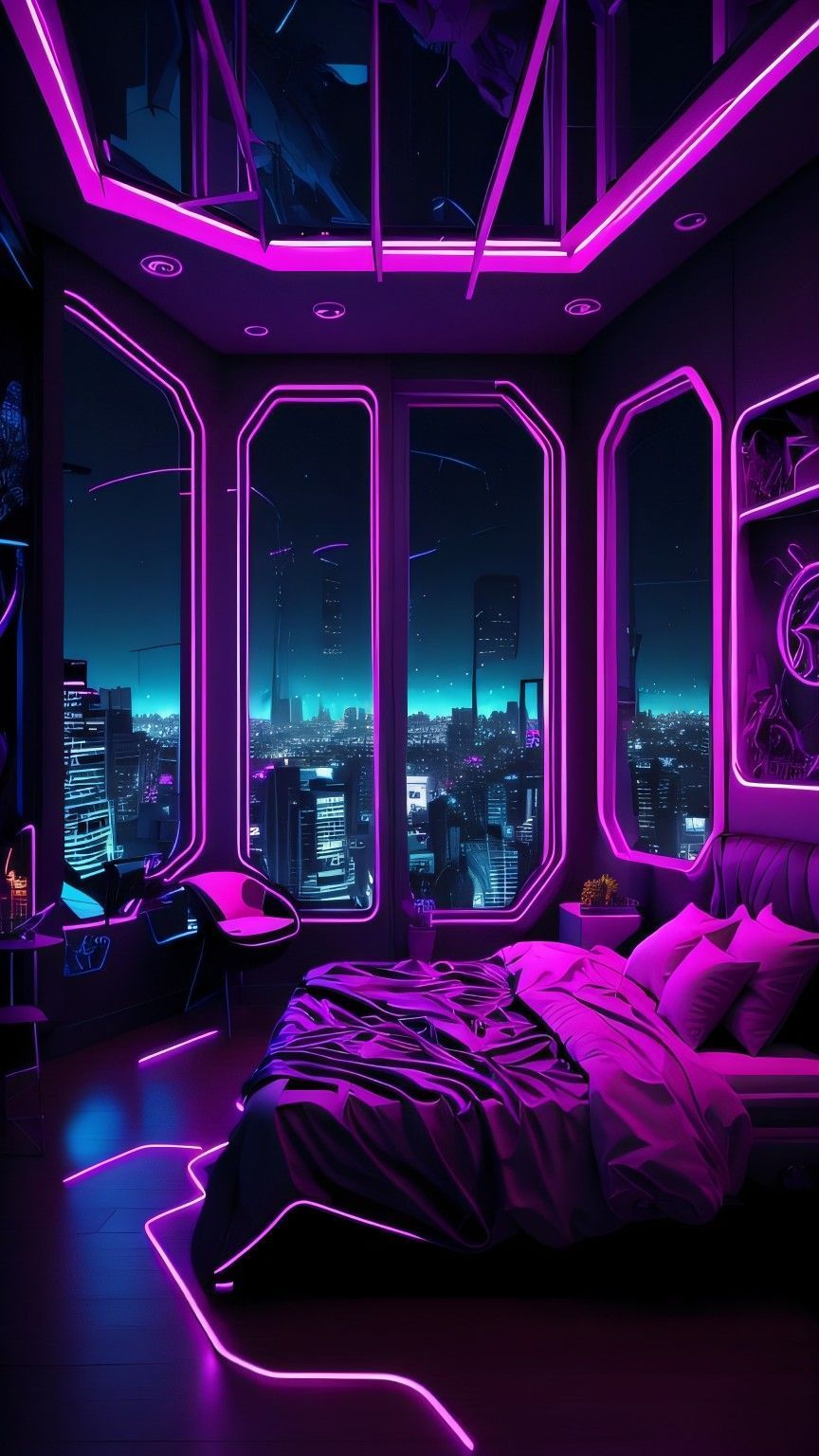 Neon Bedroom Wallpapers - Top Free Neon Bedroom Backgrounds ...