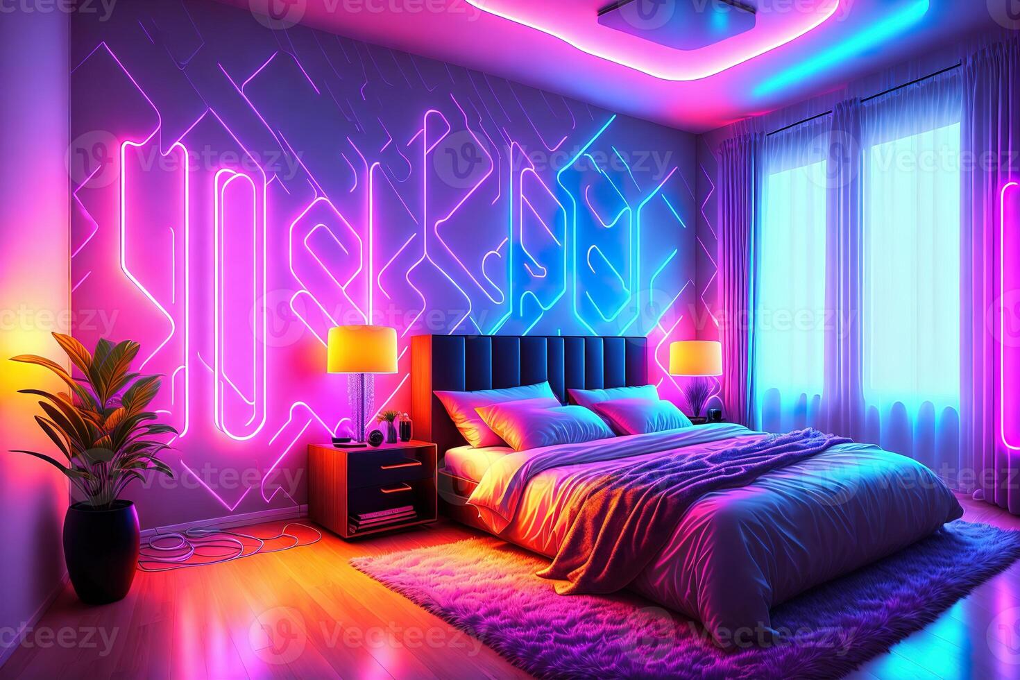 Neon Bedroom Wallpapers - Top Free Neon Bedroom Backgrounds ...