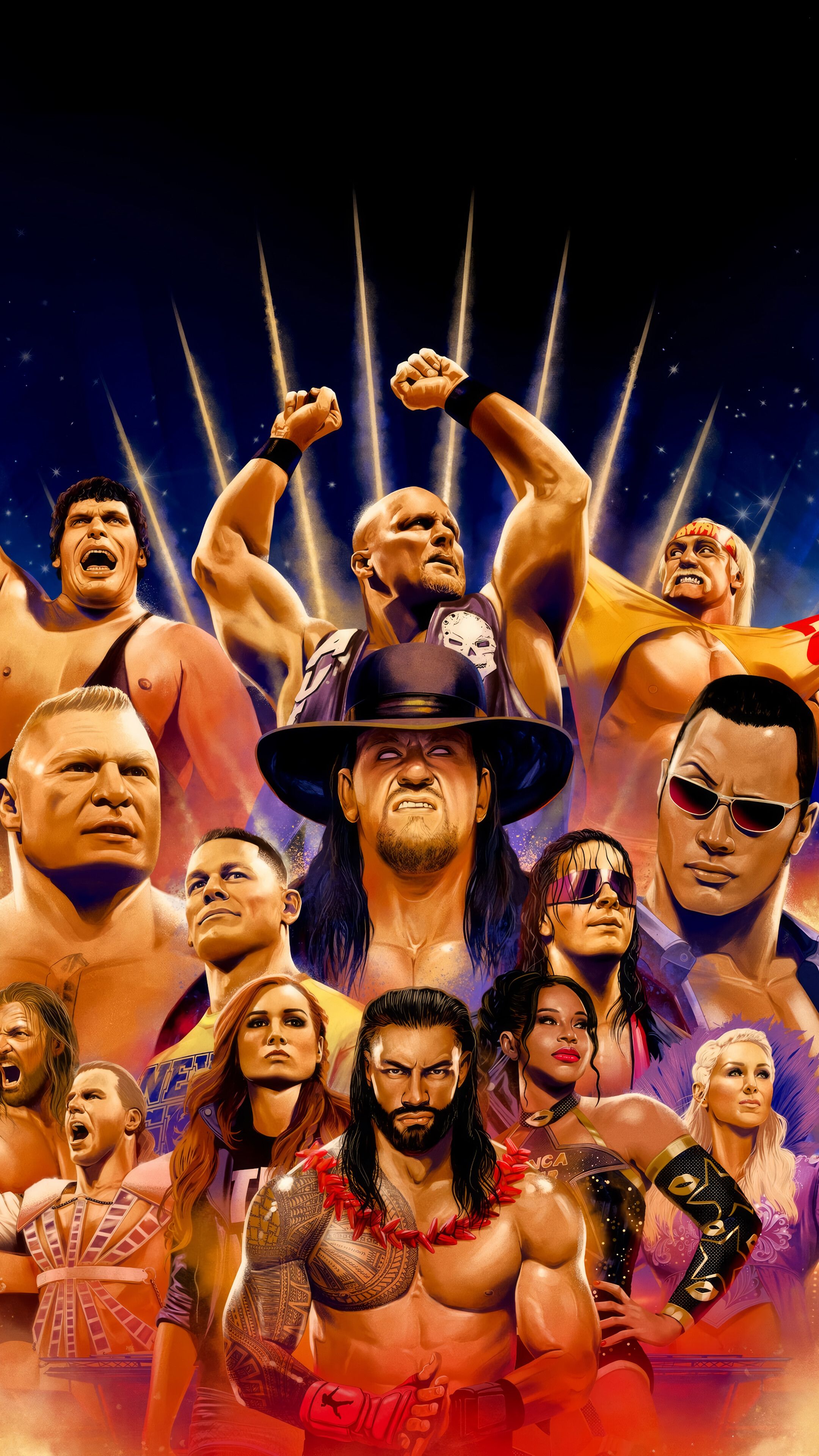 WWE 2K24 Wallpapers - Top Free WWE 2K24 Backgrounds - WallpaperAccess