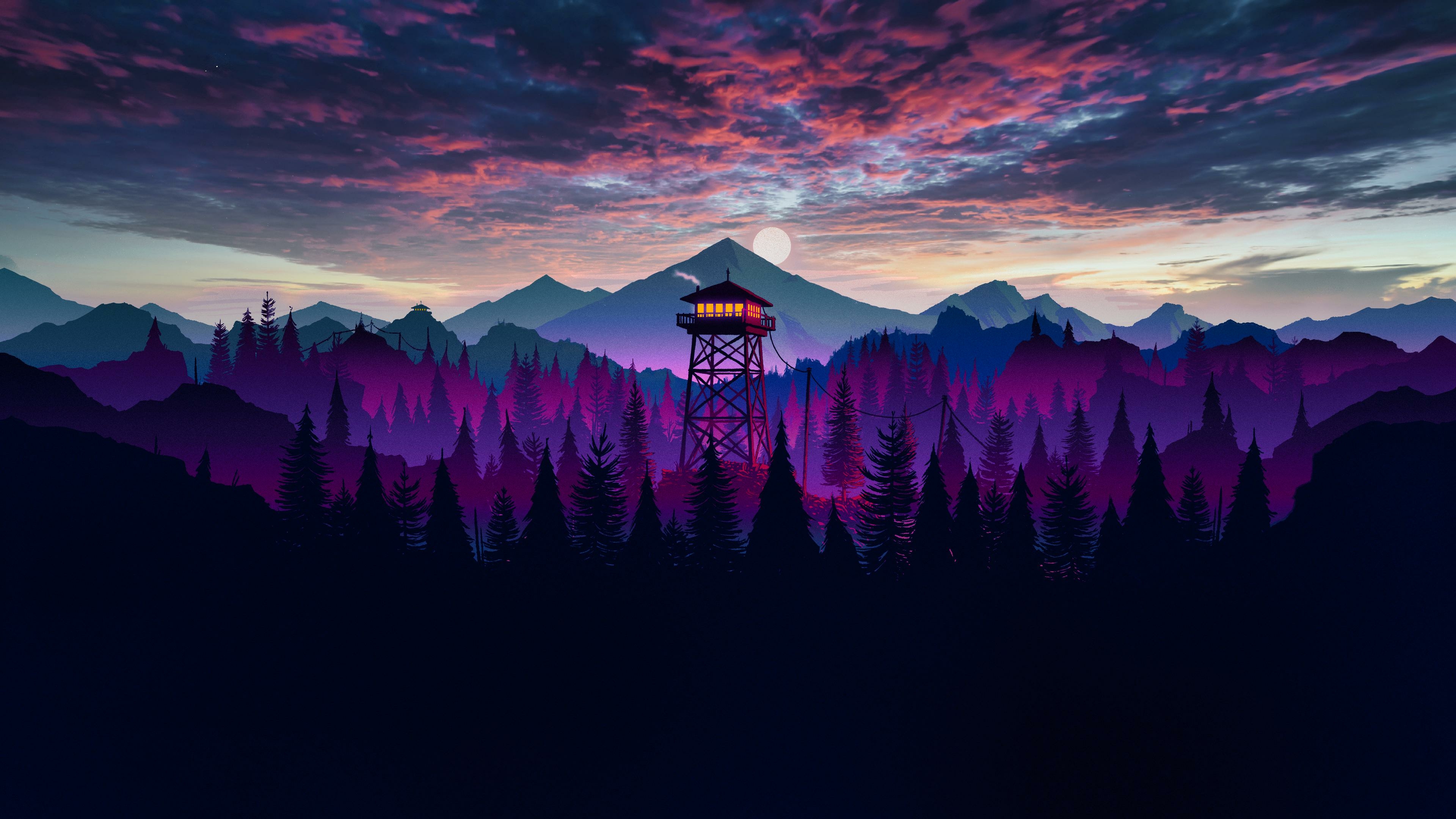 Firewatch Black Wallpapers - Top Free Firewatch Black Backgrounds ...