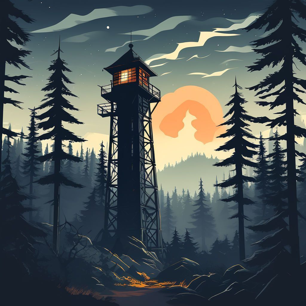 Firewatch Black Wallpapers - Top Free Firewatch Black Backgrounds ...
