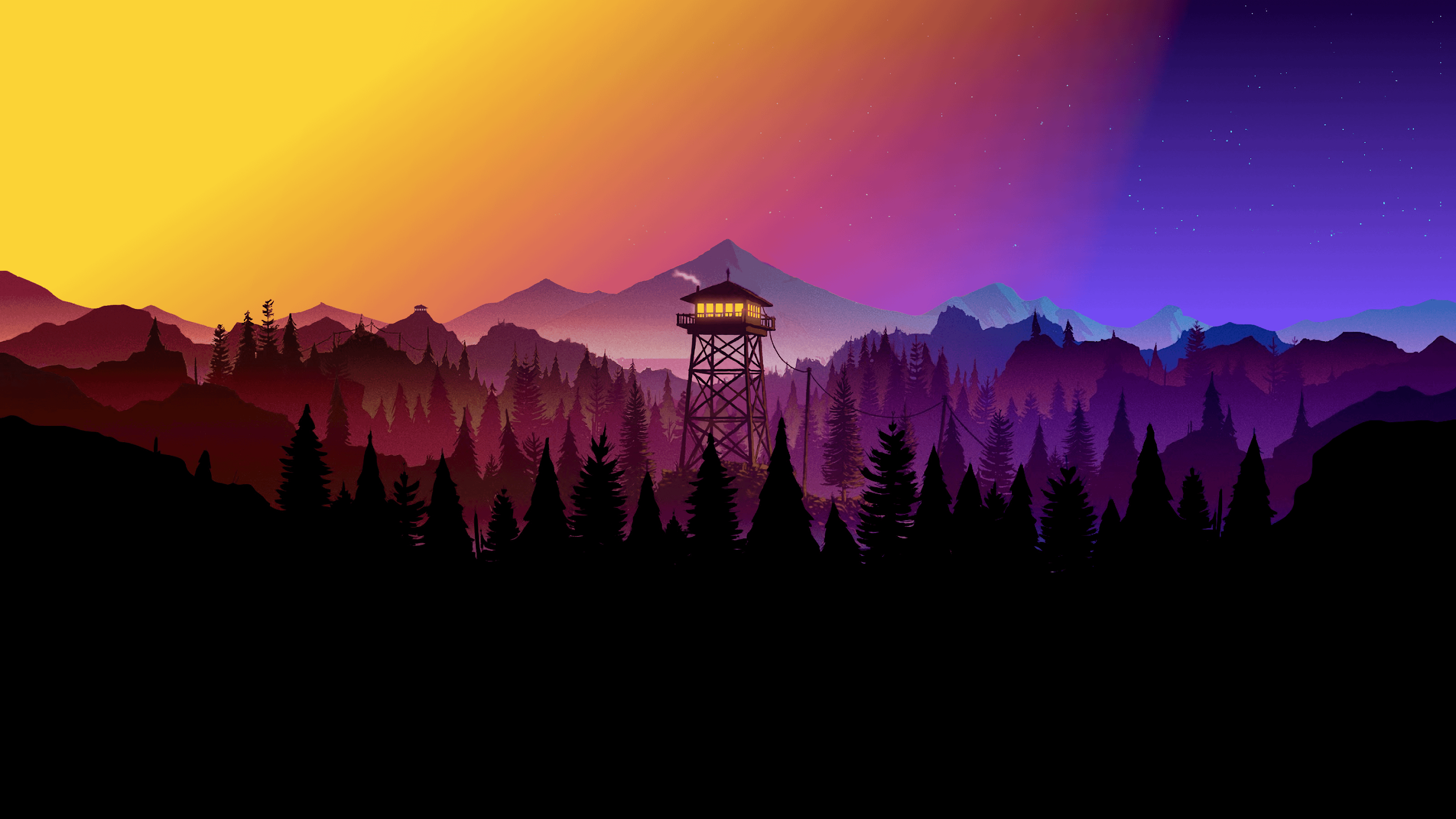 Firewatch Black Wallpapers - Top Free Firewatch Black Backgrounds ...