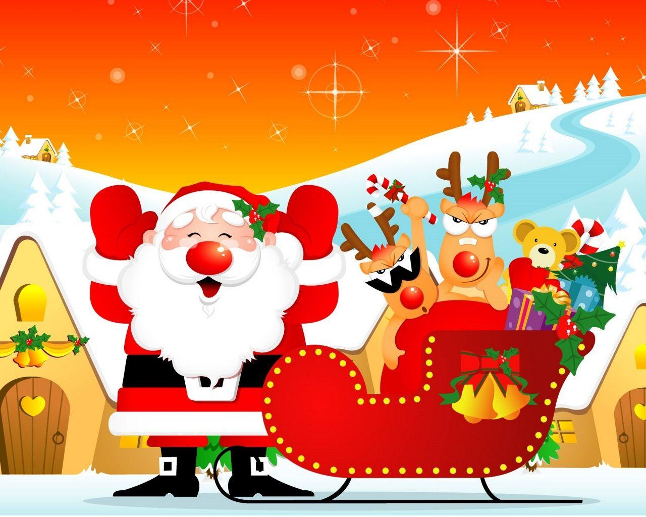 Cute Santa Wallpapers - Top Free Cute Santa Backgrounds - WallpaperAccess