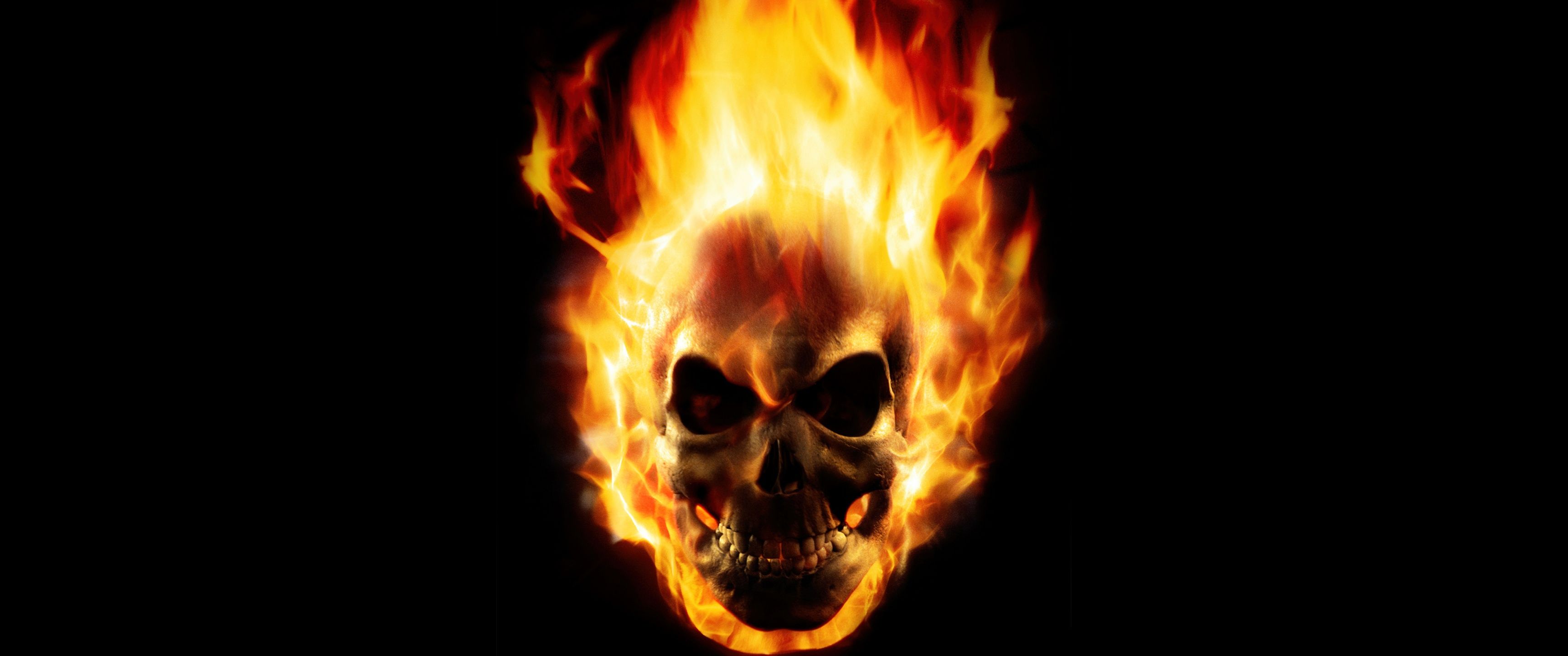 Skull Fire Wallpapers - Top Free Skull Fire Backgrounds - WallpaperAccess