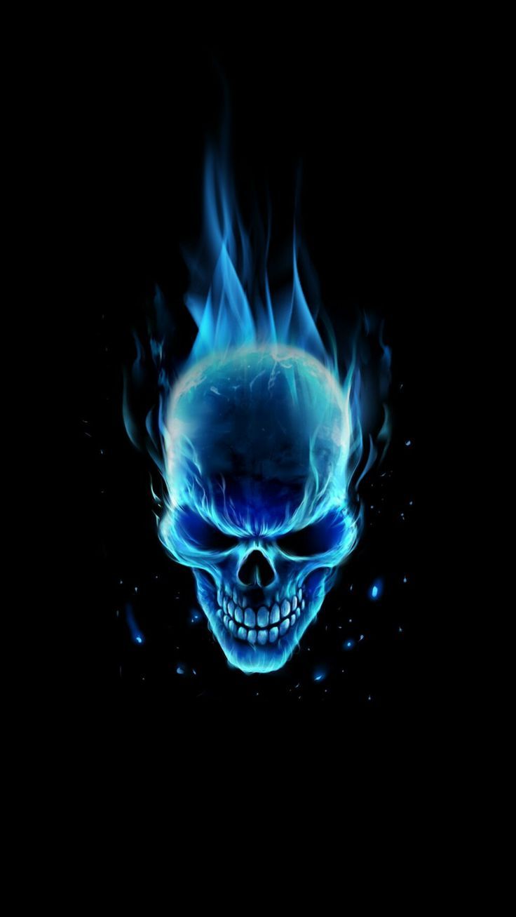 Skull Fire Wallpapers - Top Free Skull Fire Backgrounds - WallpaperAccess