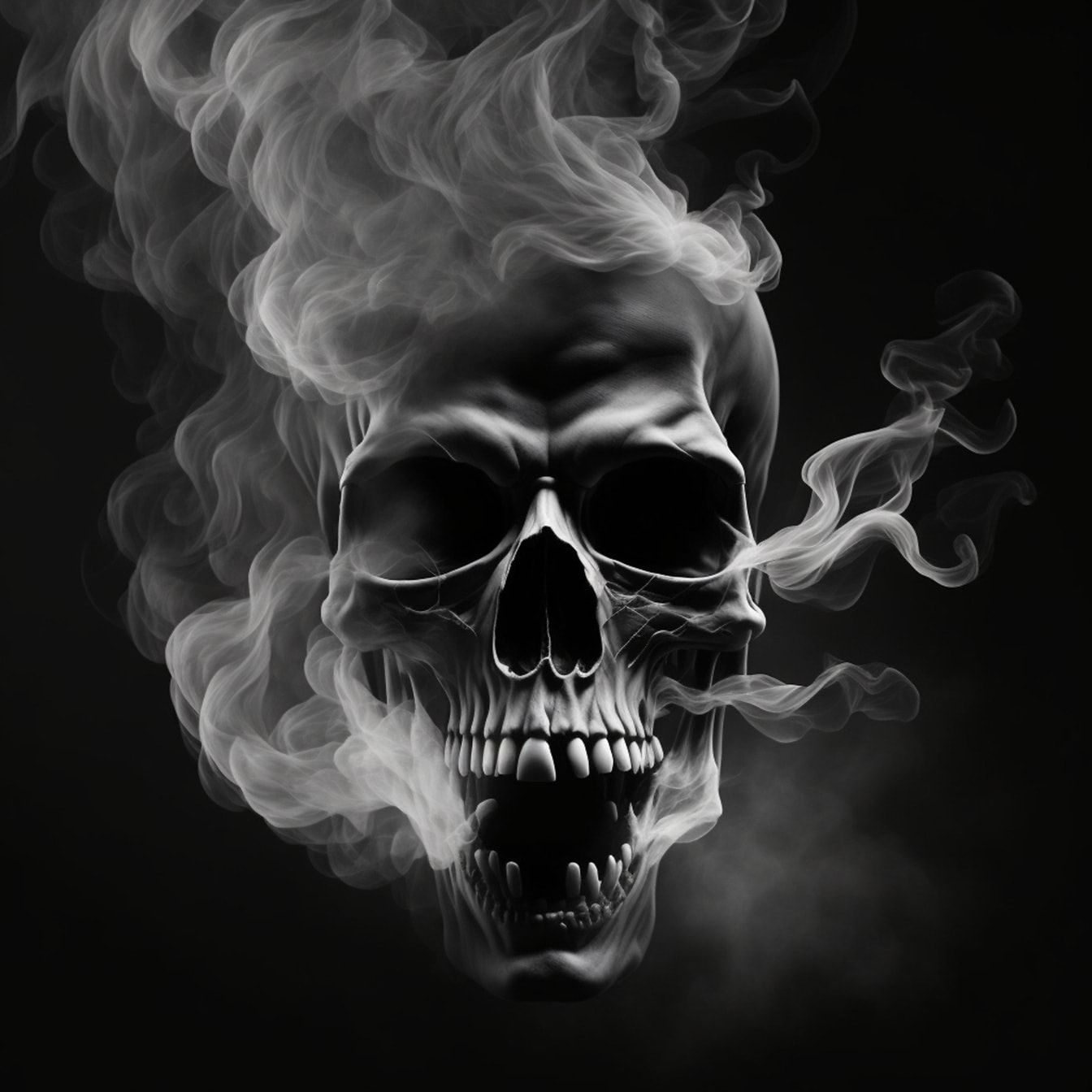 Smoke Skull Wallpapers - Top Free Smoke Skull Backgrounds - WallpaperAccess