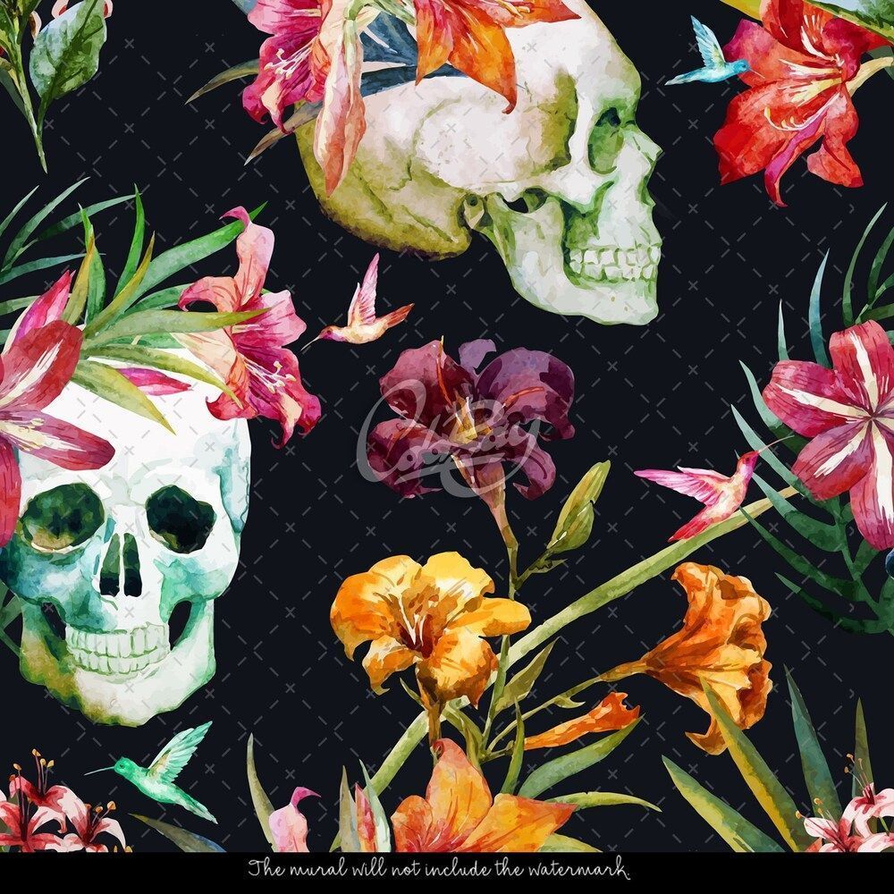 Skull Flowers Wallpapers - Top Free Skull Flowers Backgrounds ...