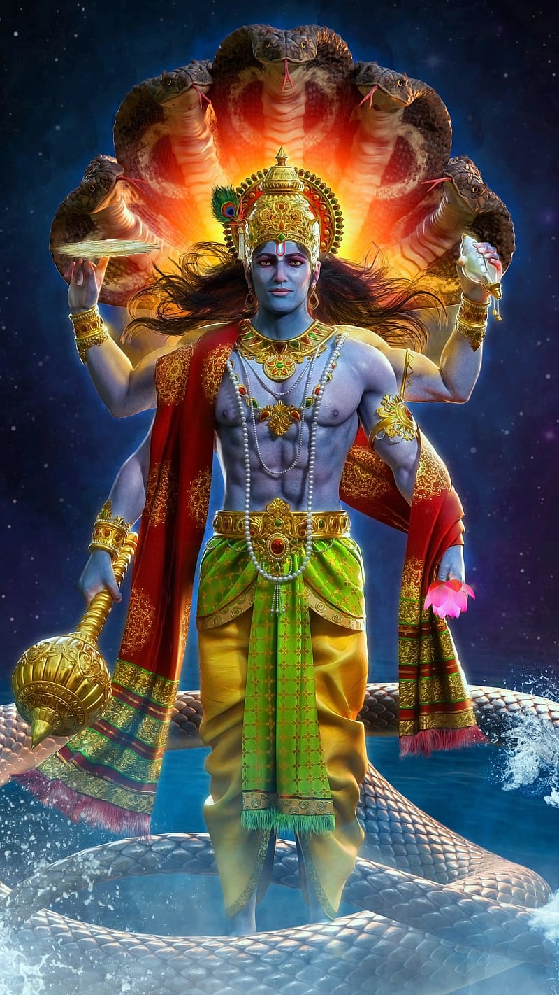 Shree Vishnu Wallpapers - Top Free Shree Vishnu Backgrounds - WallpaperAccess