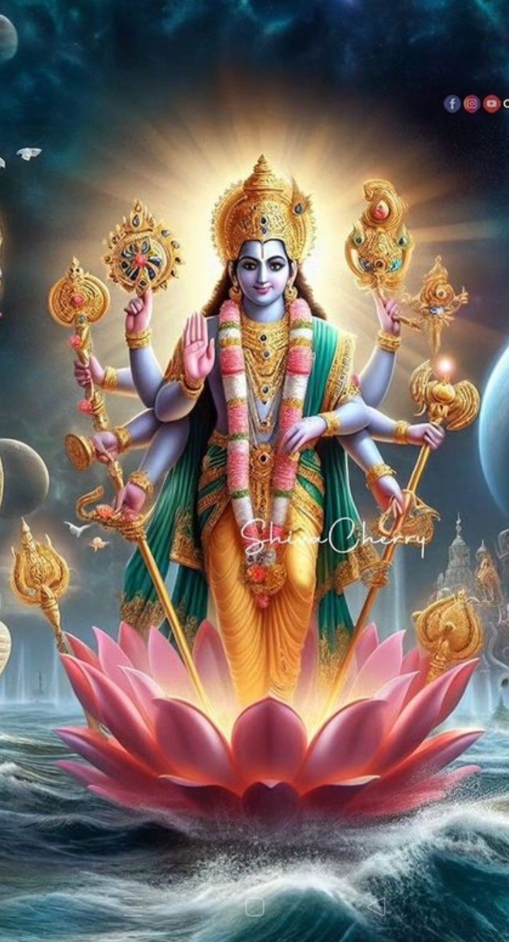 Shree Vishnu Wallpapers - Top Free Shree Vishnu Backgrounds - WallpaperAccess