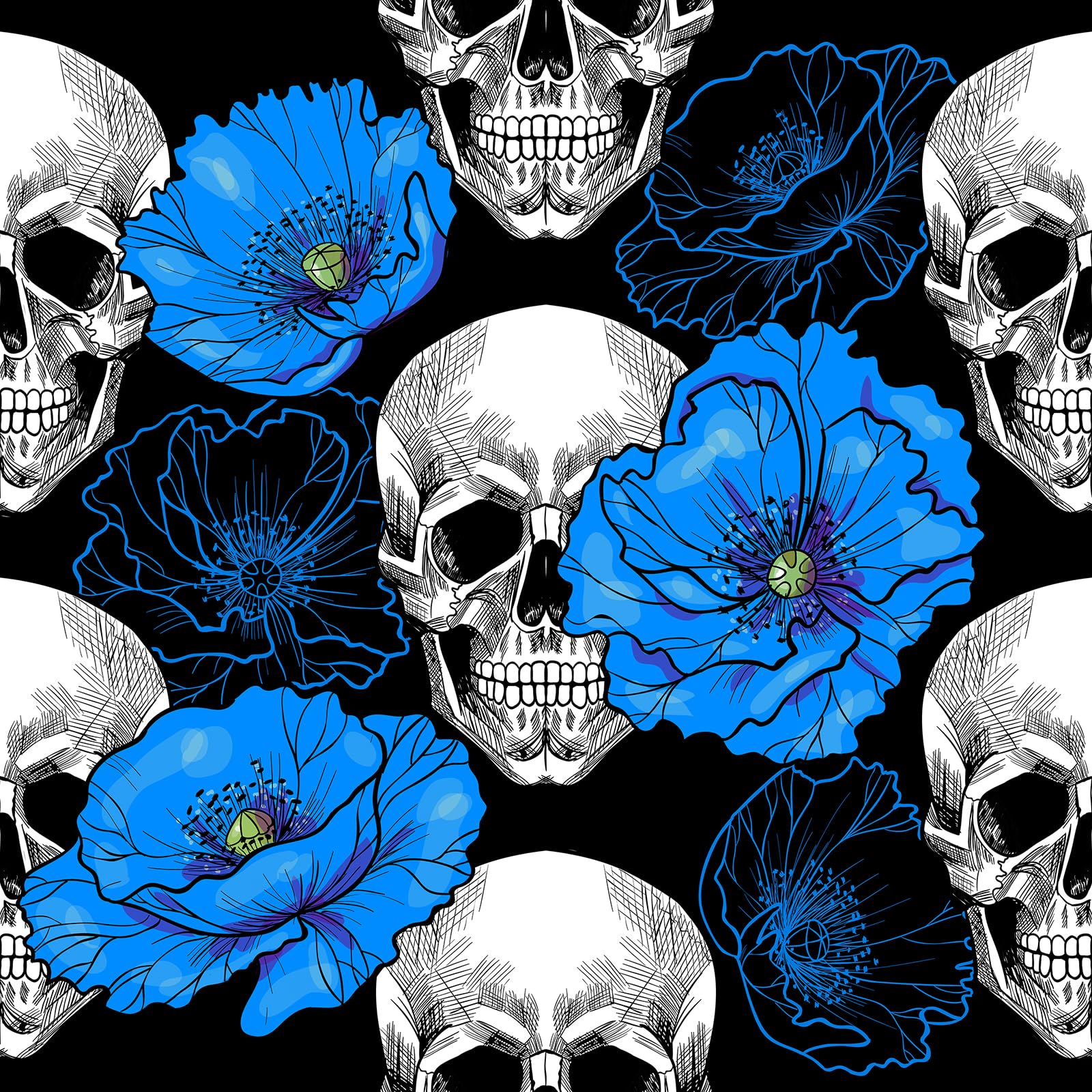 Skull Flowers Wallpapers - Top Free Skull Flowers Backgrounds ...