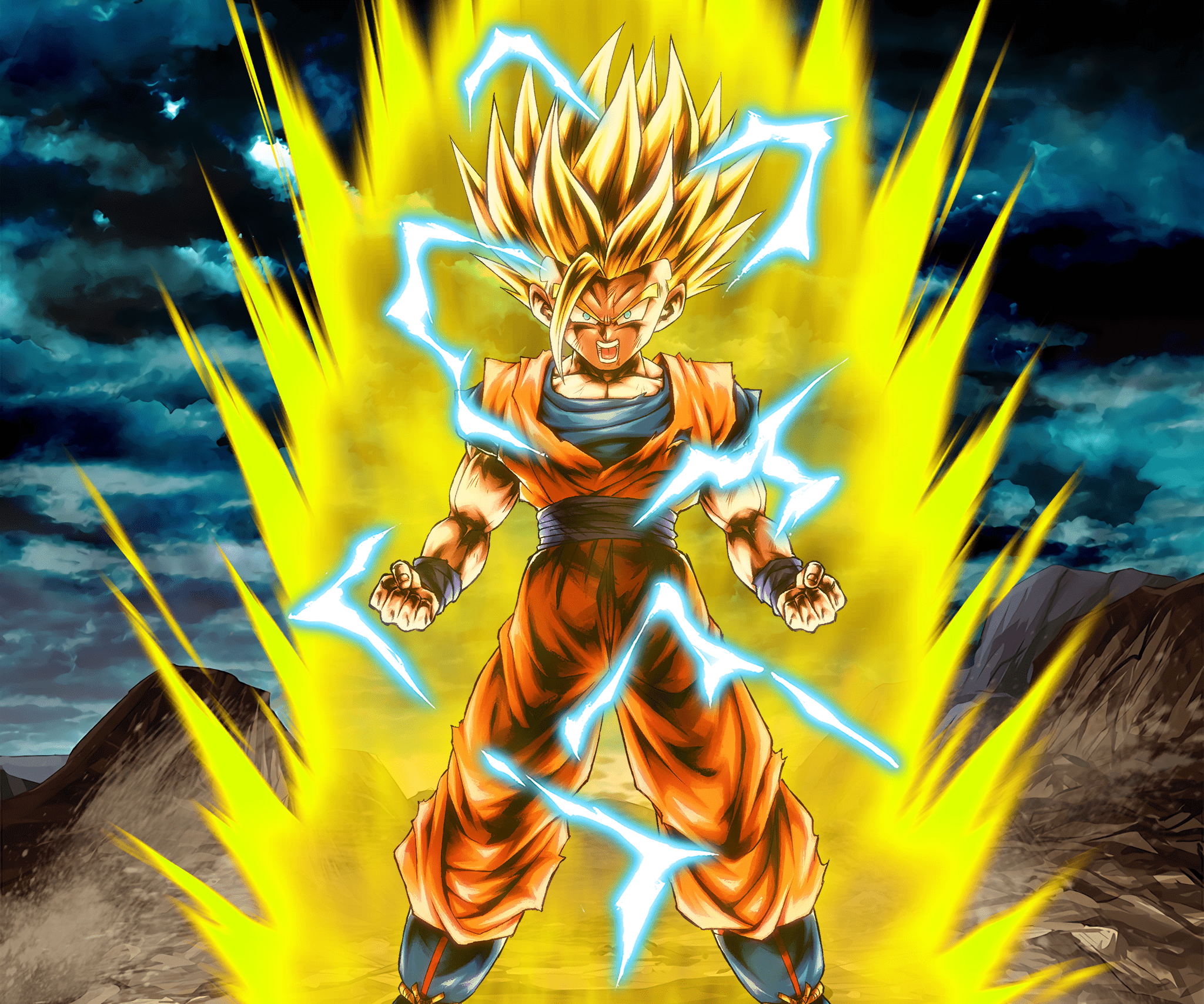 Goku SS2 Wallpapers - Top Free Goku SS2 Backgrounds - WallpaperAccess
